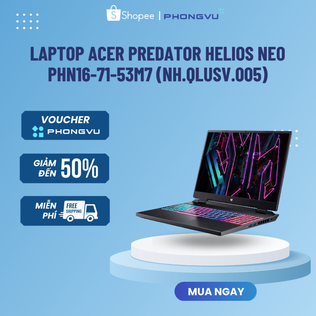 Laptop Acer Predator Helios Neo 16 PHN16-71-53M7 / PHN16-71-7460 - Bảo ...