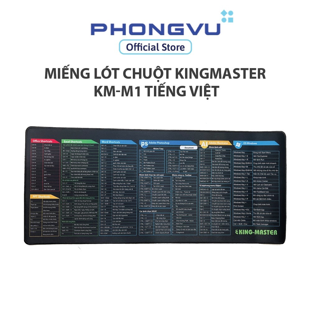 Miếng lót chuột Kingmaster KM-M1 Tiếng Việt - Không bảo hành | Shopee Việt Nam