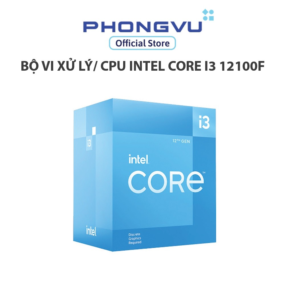 [New full box chính hãng] Bộ vi xử lý/ CPU Intel Core i3 12100F (4 ...