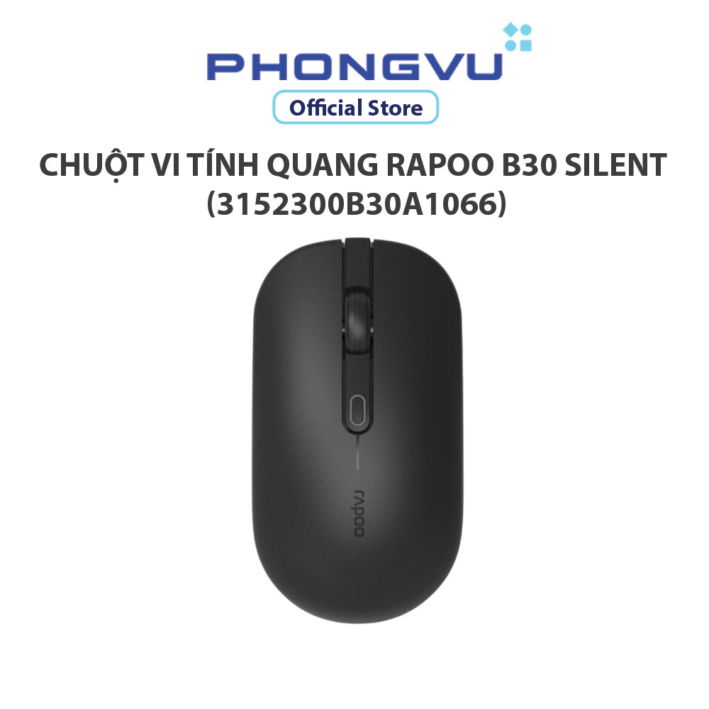 Chuột vi tính quang không dây Rapoo B30 Silent màu đen (3152300B30A1066) - Bảo hành 24 tháng ...