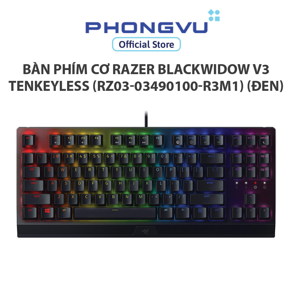 Bàn phím cơ Razer Blackwidow V3 Tenkeyless (RZ03-03490100-R3M1) - Bảo ...
