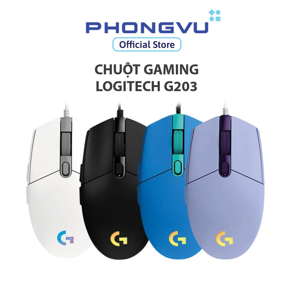Chuột gaming Logitech G203 - Bảo hành 24 tháng | Shopee Việt Nam