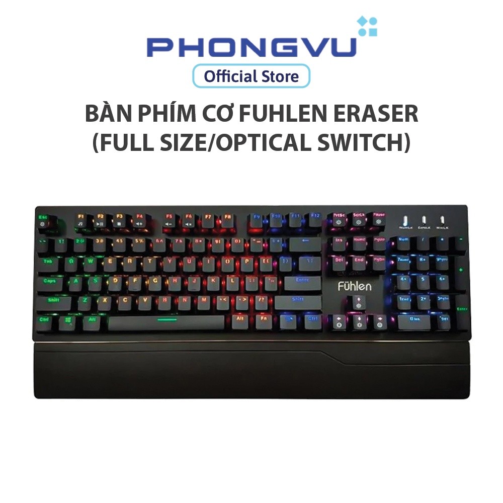 Bàn phím cơ Fuhlen Eraser (Full size/Optical Switch) - Bảo hành 24 ...
