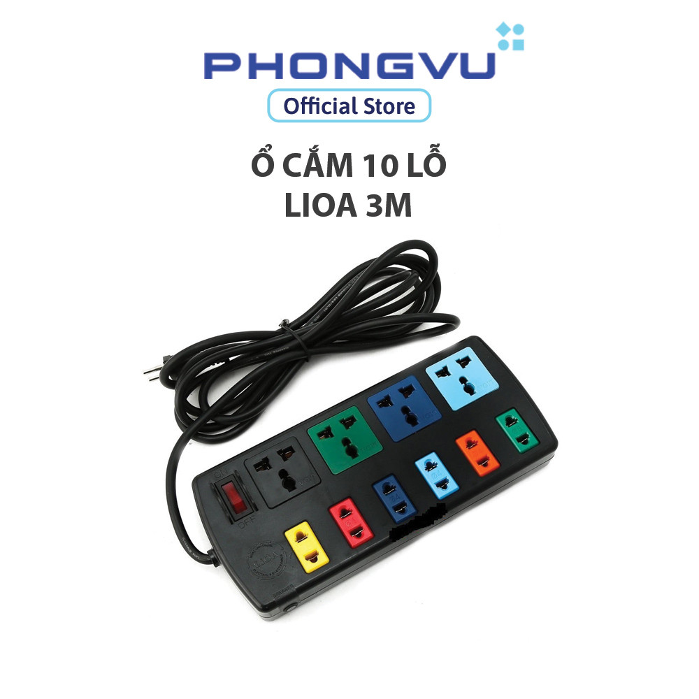 Ổ cắm 10 lỗ Lioa 3m - Bảo hành 24 tháng | Shopee Việt Nam