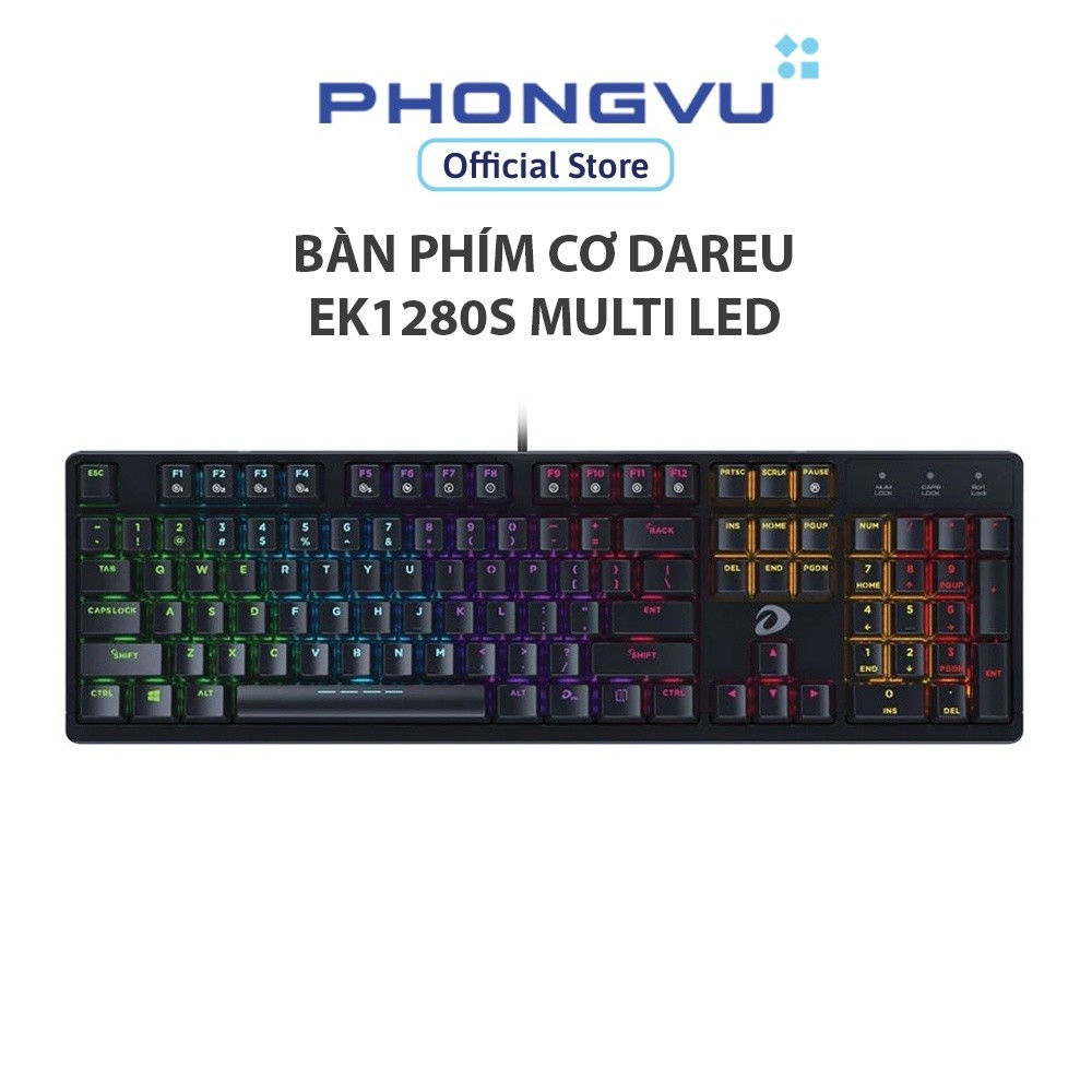 Bàn phím cơ DareU EK1280s MULTI LED - Bảo hành 24 tháng | Shopee Việt Nam