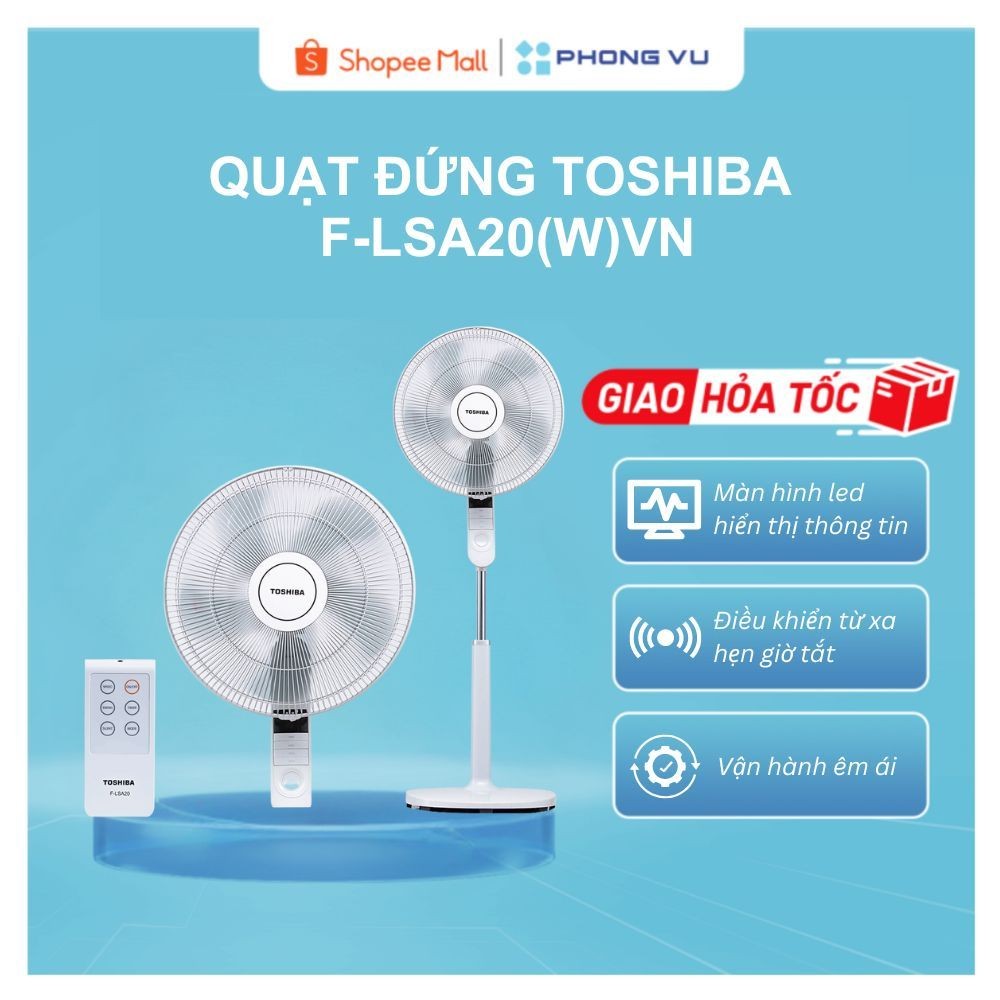 Quạt đứng Toshiba F-LSA20(W)VN - Chính hãng Toshiba Việt Nam - Bảo hành ...