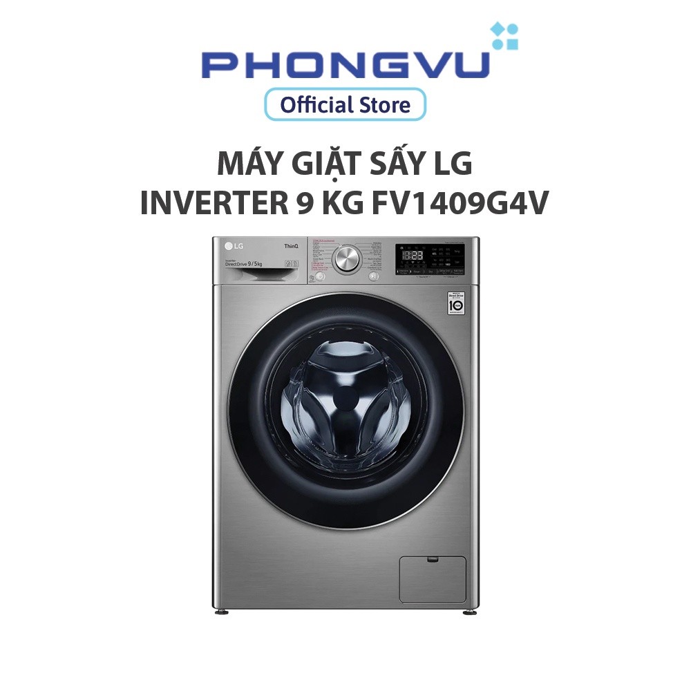 Máy giặt sấy LG Inverter 9 kg FV1409G4V - Bảo hành 24 tháng - Miễn phí giao hàng TP HCM | Shopee ...
