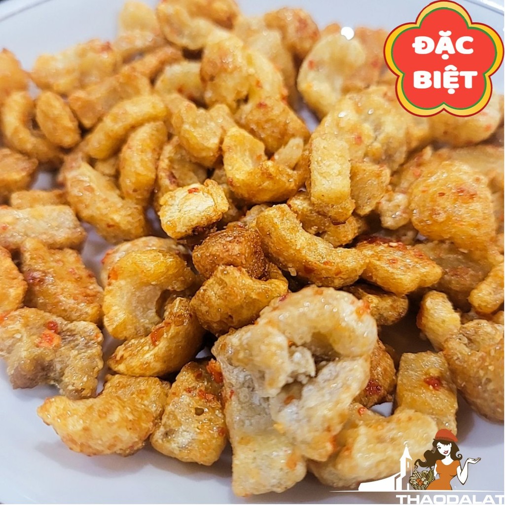 100G TÓP MỠ DA HEO MẮM TỎI GIÒN RỤM TÁCH DẦU, BAO NGON, HAO CƠM, HAO ...