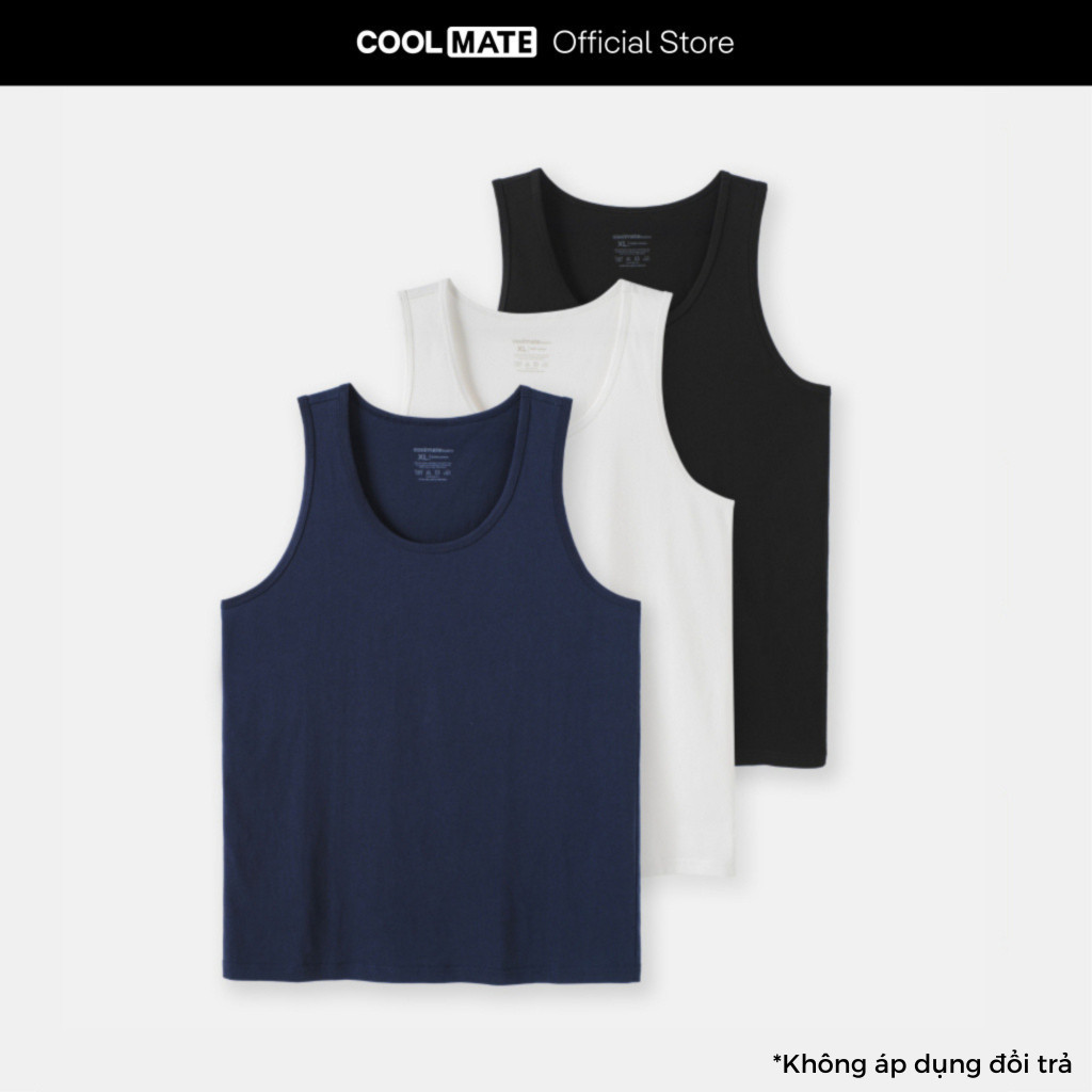 [BLACKFRIDAY]Combo Pack 3 Áo ba lỗ Coolmate Basics Coolmate [Không đổi ...