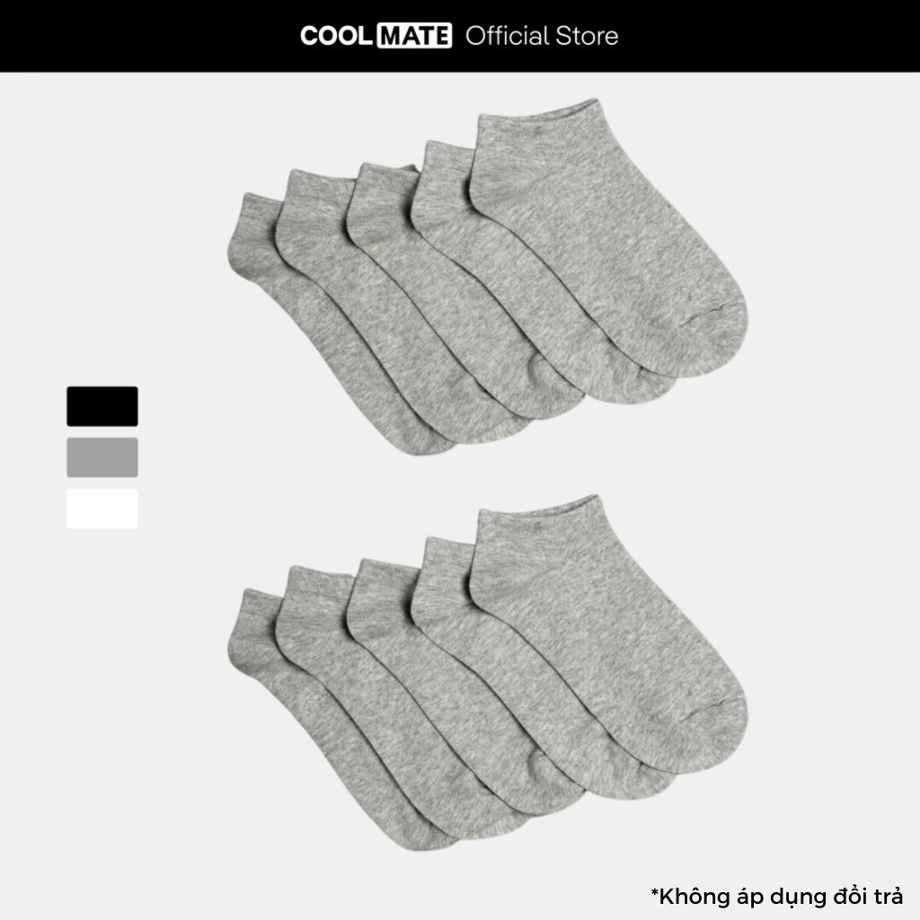 [SALE TẾT]Combo Pack 10 Đôi tất cổ ngắn Coolmate Basics Coolmate ...