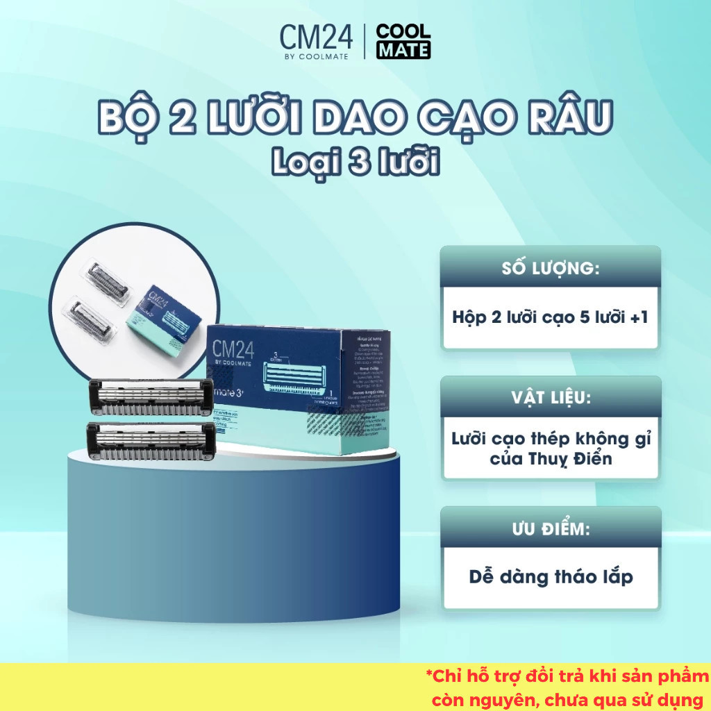 Bộ 2 lưỡi dao cạo râu ( loại 3 lưỡi ) CM24 | Shopee Việt Nam