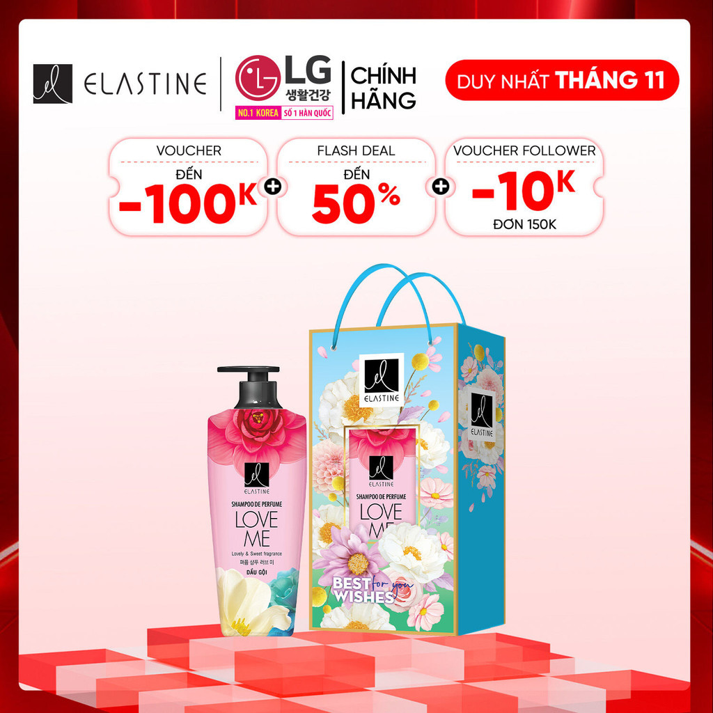 [QUÀ TẶNG 20.11] Hộp quà dầu gội hương nước hoa Elastine 600ml | Shopee Việt Nam