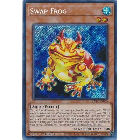 [ Bài Yugioh Chính Hãng ] Swap Frog - RA03-EN005 - 1st Edition | Shopee ...
