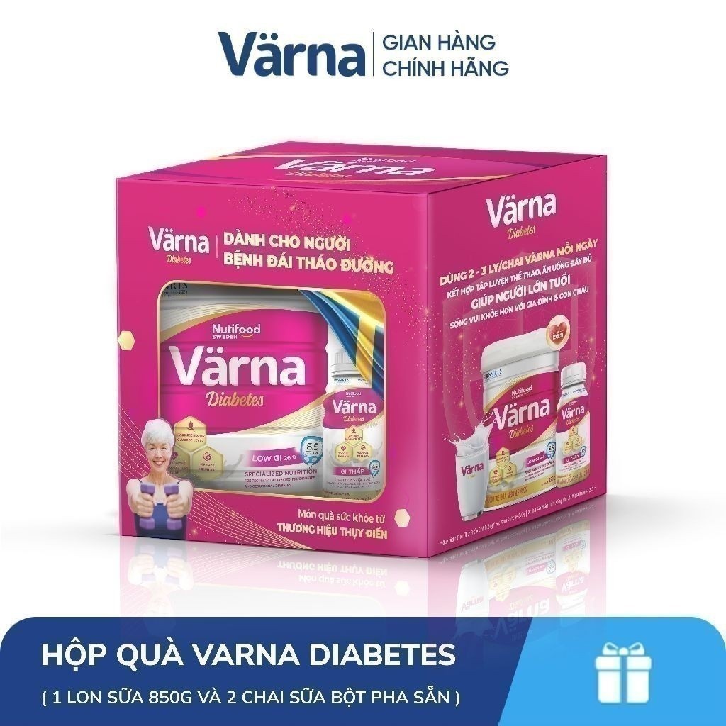 Hộp quà Varna Diabetes (1 Lon 850g và 2 chai SBPS) | Shopee Việt Nam