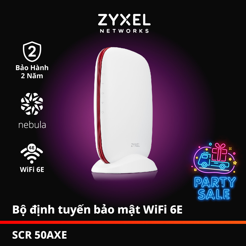 Router Bảo Mật Zyxel SCR 50AXE | WiFi 6E AXE5400 | Quản Lý trên Cloud ...
