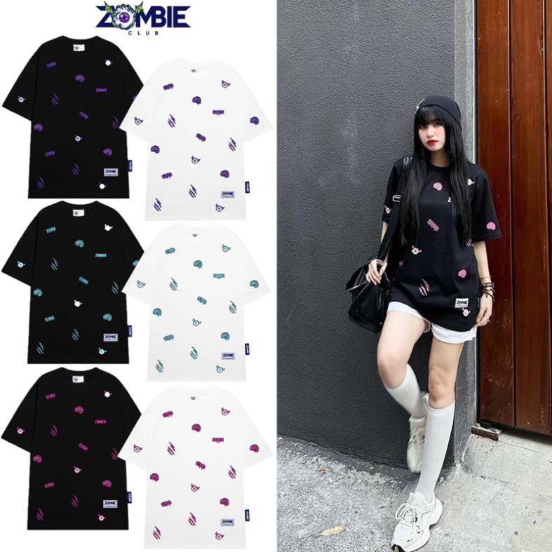 Áo Thun Zombie.Club, ZOMBIE STICKER, Loacal Brand Cotton 100% 230gsm ...