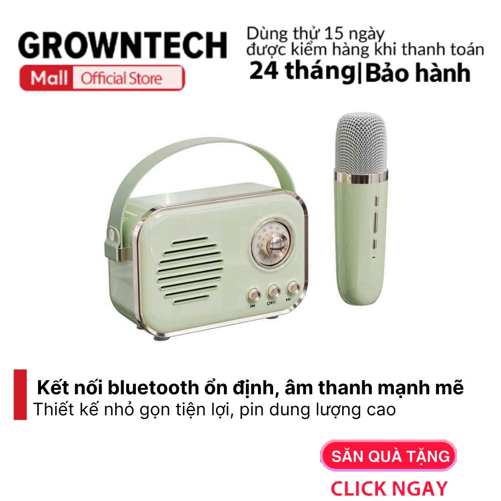 Bộ loa mic hát karaoke mini P33 Plus nhỏ gọn bass vang âm thanh chuẩn ...
