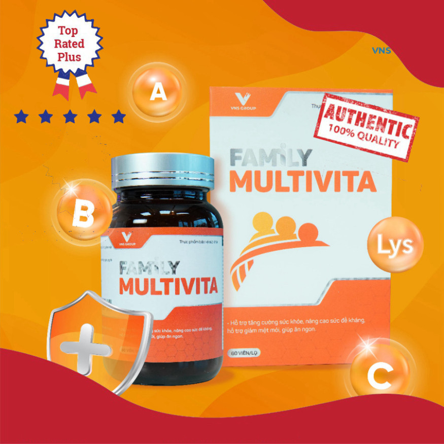[CHÍNH HÃNG] Viên uống Vitamin tổng hợp FAMILY MULTIVITA Hỗ trợ tăng cường sức khỏe, nâng cao ...