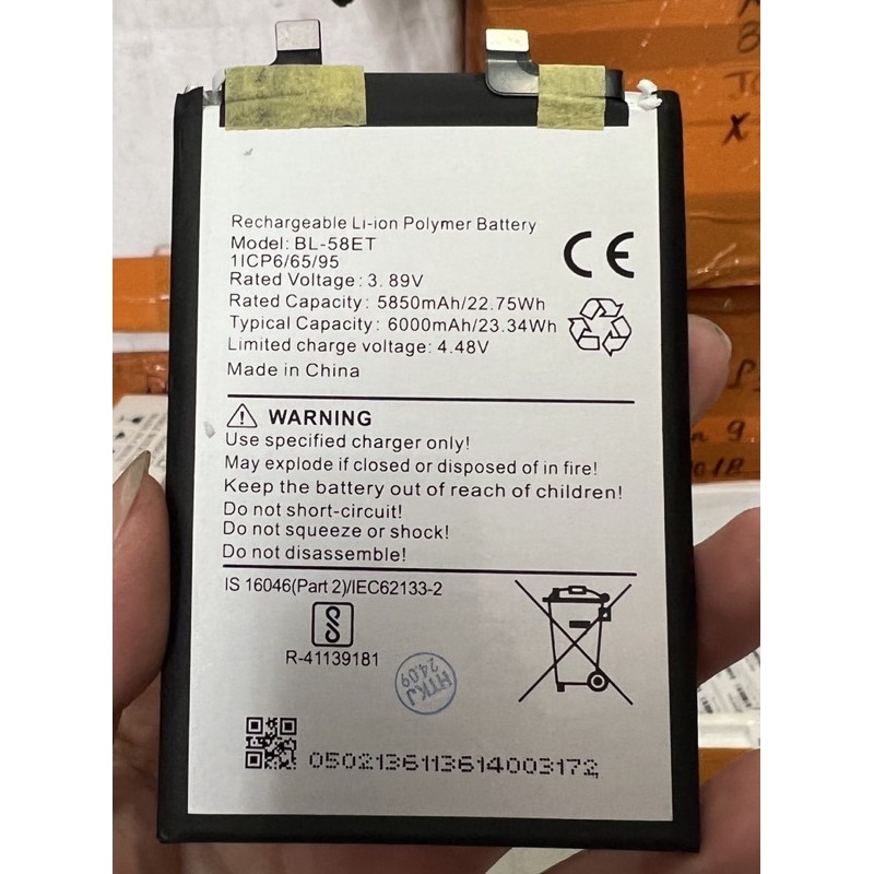 Pin Tecno Pova 5/ BL-58ET( 6000mAh) | Shopee Việt Nam