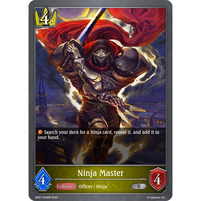 Thẻ bài Shadowverse Evolve BP01-040EN - Ninja Master - Swordcraft ...