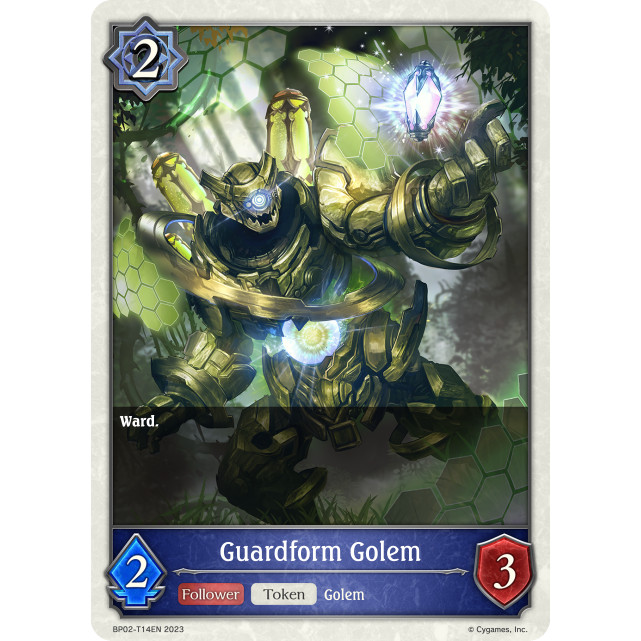 Thẻ bài Token Shadowverse Evolve - Guardform Golem - Runecraft ...
