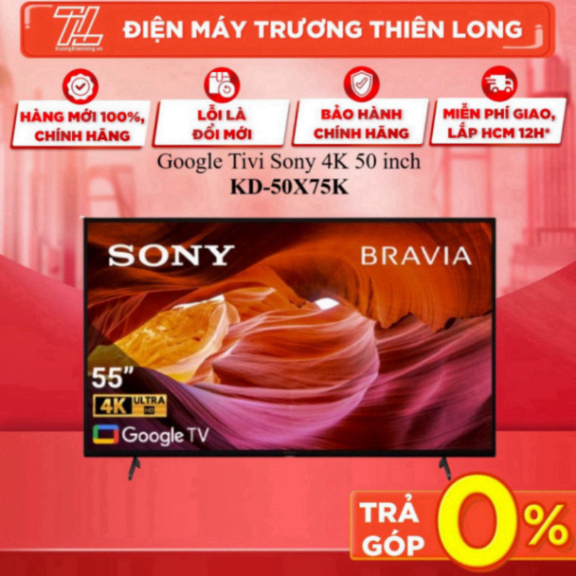 KD-50X75K - Google Tivi Sony 4K 50 inch KD-50X75K - BẢO HÀNH CHÍNH HÃNG ...