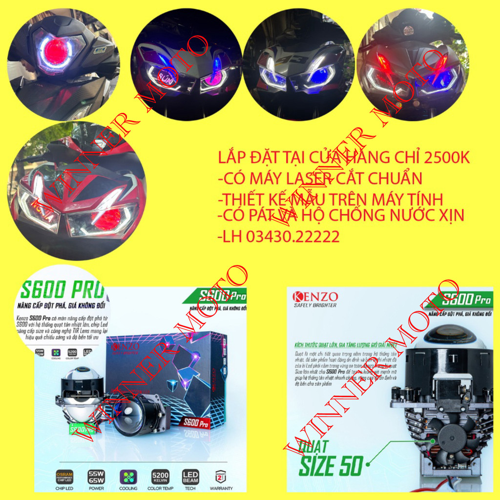 đèn led Bi cầu Kenzo S600 PRO new version 2023 70W magic titan gold ...