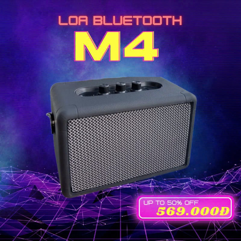Loa Bluetooth M4 Công Suất 40W Âm BASS Mạnh Mẽ Âm Thanh Sống Động - Củ Loa, Nghe Nhạc BA02 ...