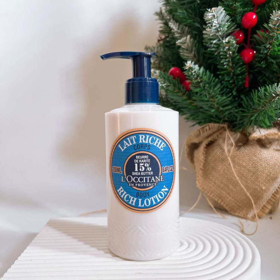 Sữa dưỡng thể Loccitane Body Rich Lotion Shea Butter 250ml | Shopee ...