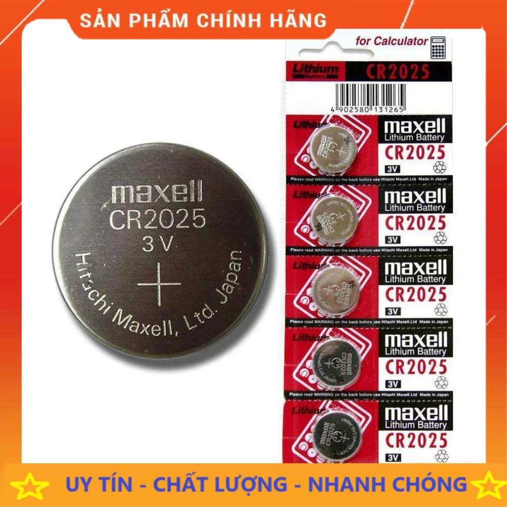 Pin CR2025 Maxell cho chìa khóa remote điều khiển ô tô, máy tiểu đường ...