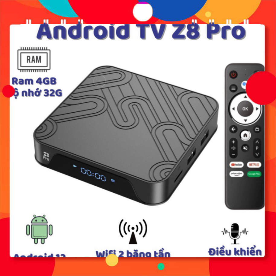(DEAL RẺ) Android tivi box Magicsee Z8 pro 2024 - Android 12, Ram 2GB ...