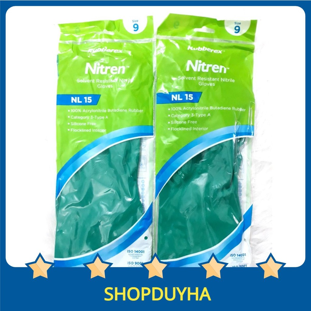 Găng tay cao su Rubberex Nitren NL 15 siêu dai chống hóa chất | Shopee Việt Nam