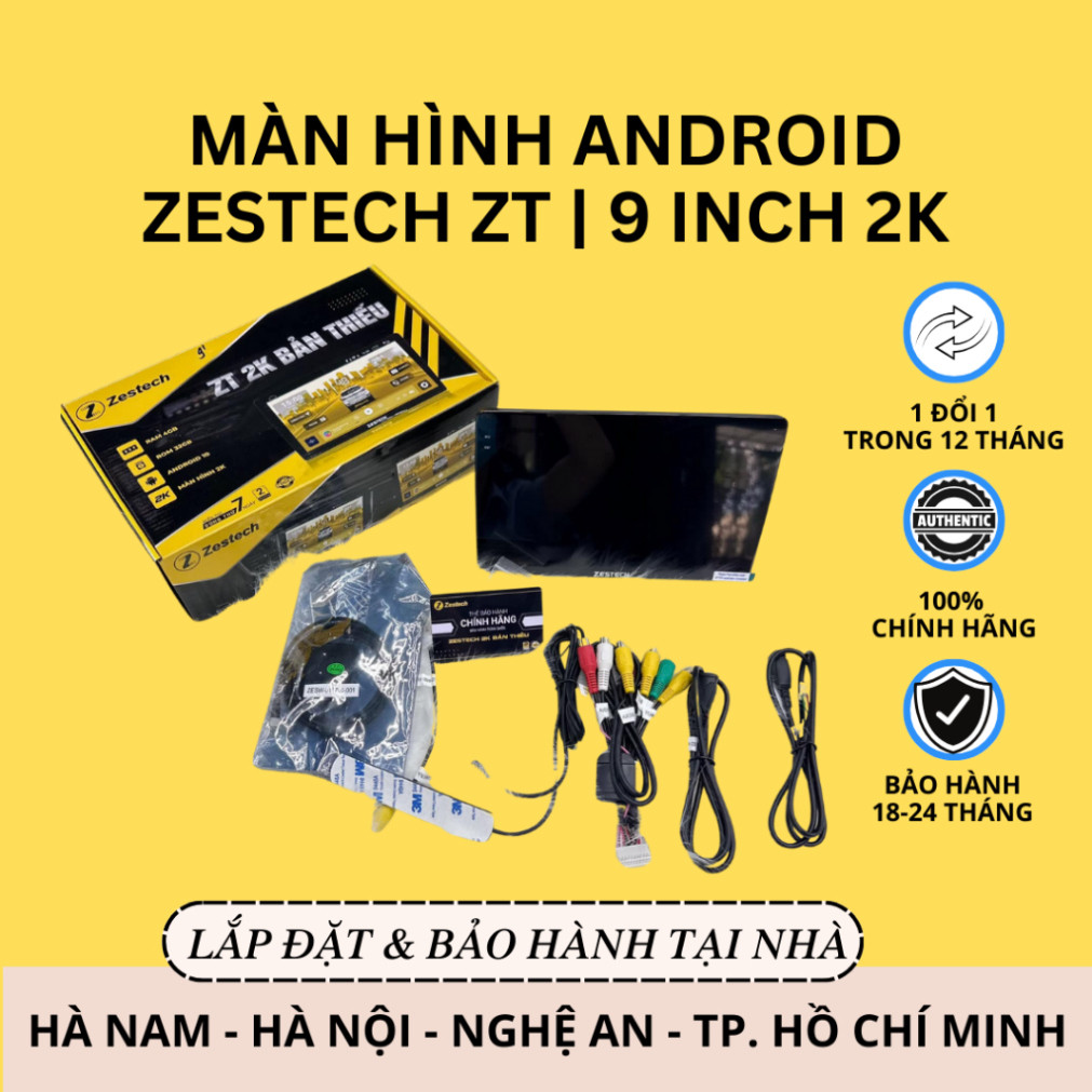 Màn Hình Android Zestech ZT | 9 Inch 2K | Liền Camera 360 | Shopee Việt Nam