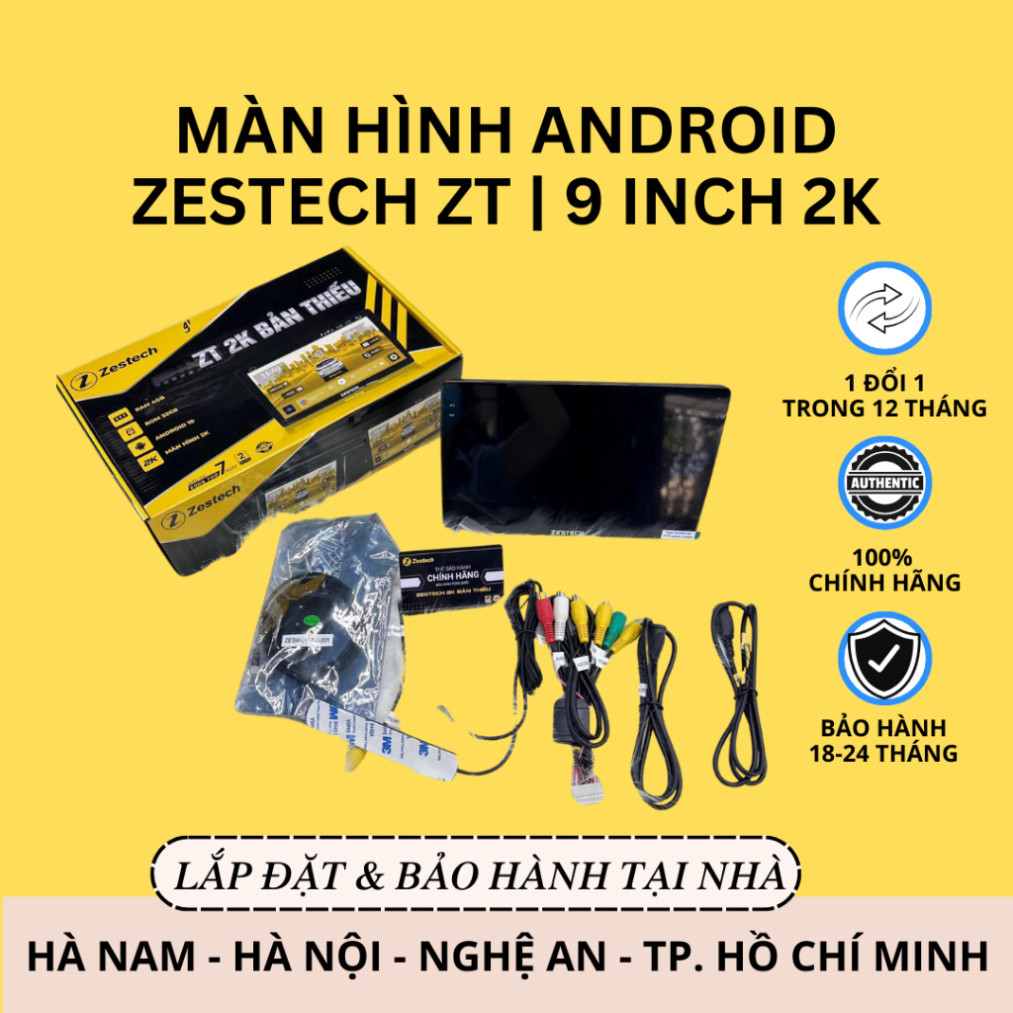 Màn Hình Android Zestech ZT | 9 Inch 2K | Liền Camera 360 | Shopee Việt Nam
