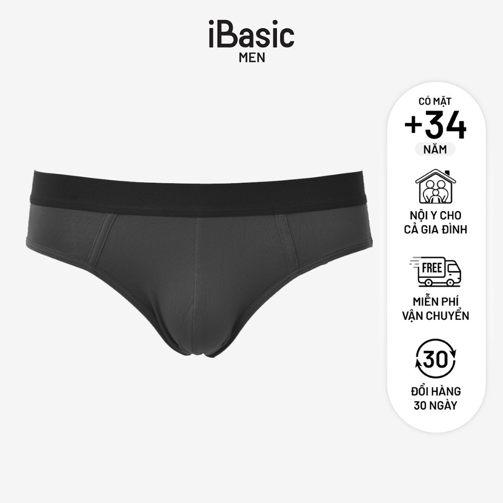 Quần lót nam iBasic phom brief cotton USA kháng khuẩn poly logo IB ...