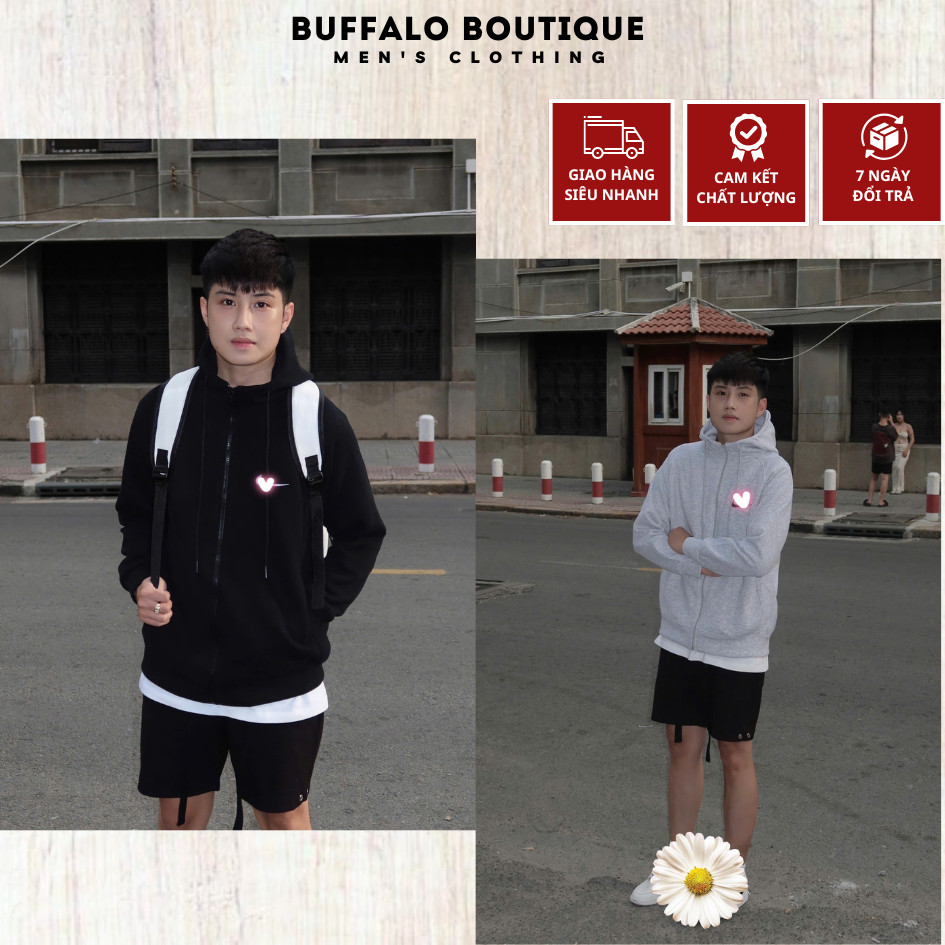 Áo Khoác Hoodie Nam Naiek Keire Basic Thêu Logo Siêu Nét - Áo Hoodie ...