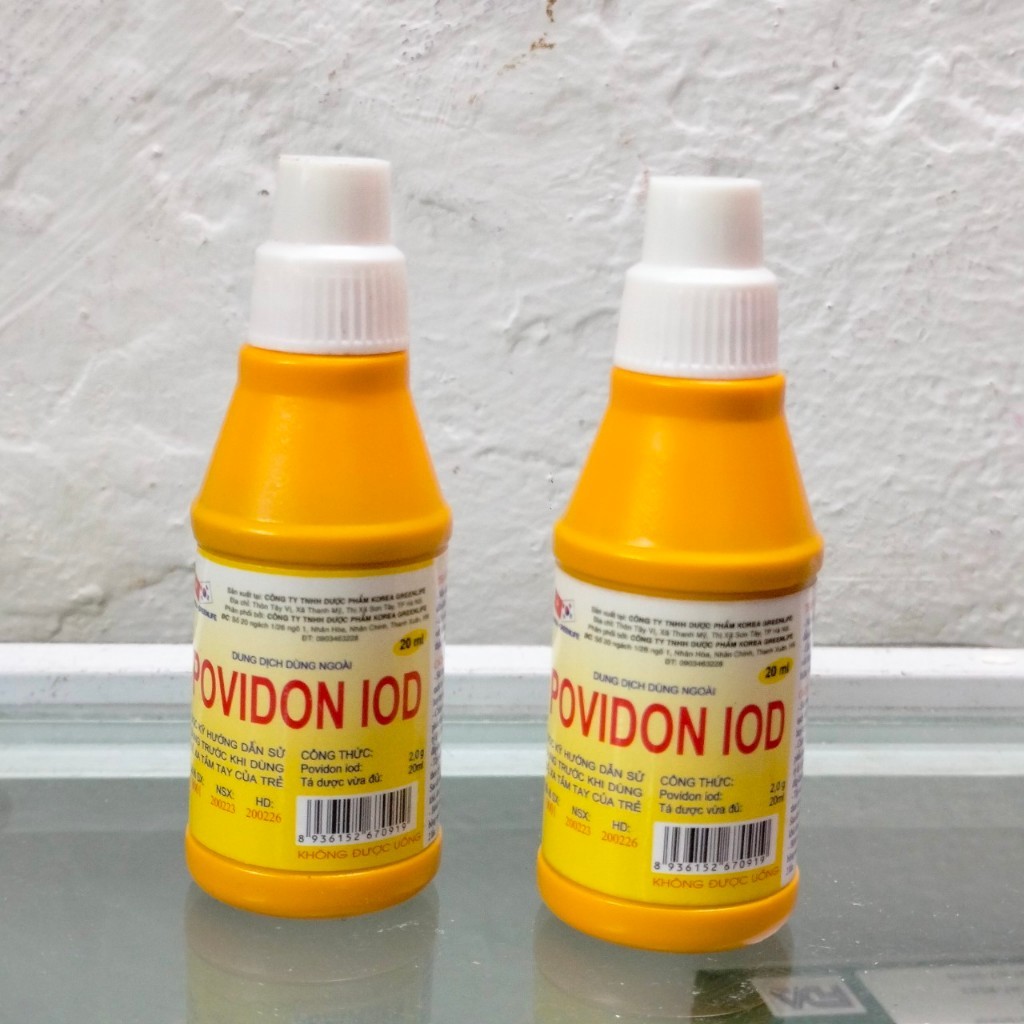Cồn sát trùng vết thương POVIDON IOD 20ml | Shopee Việt Nam