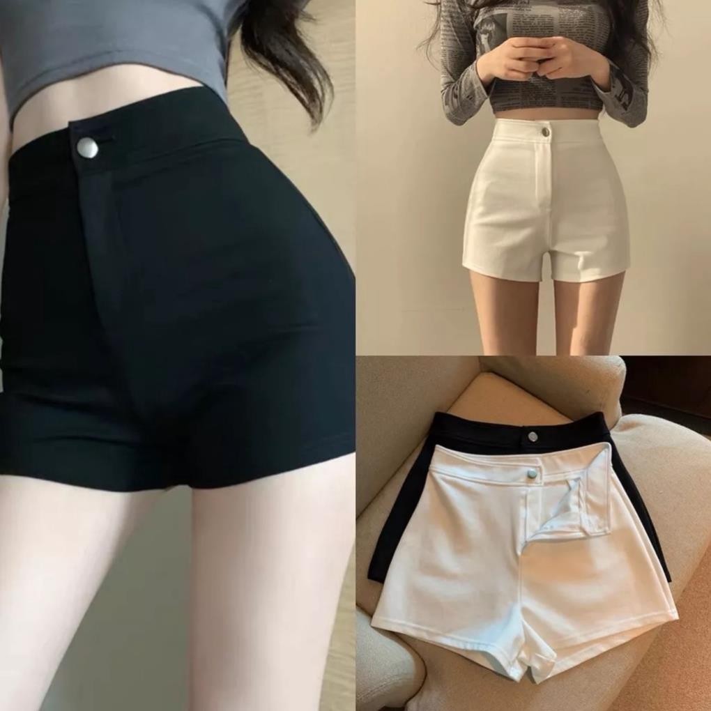 Quần short nữ cạp cao giá rẻ thời trang đi chơi đi học QU9 | Shopee ...