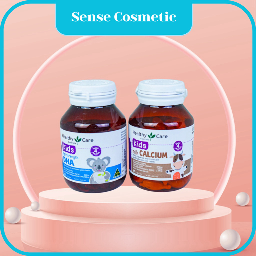 Canxi Milk Calcium + DHA Healthycare, bổ sung canxi và DHA cho bé 60 ...