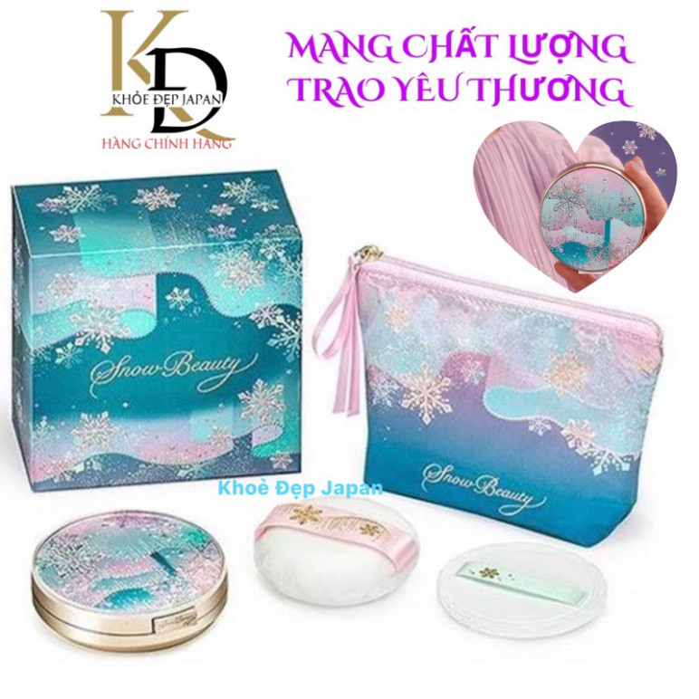Full Set Phấn Phủ Snow Beauty Shiseido 25G Kèm Túi Bông Mút Nhật Bản ...
