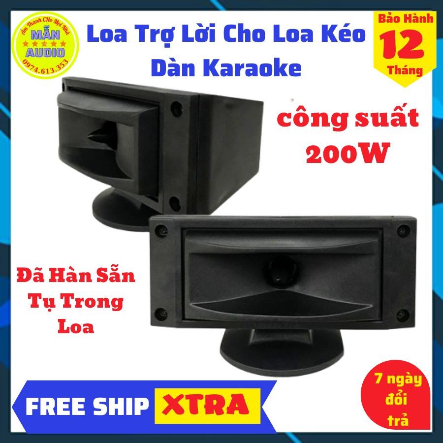 Đôi loa treble rời AT 20 chính hãng-loa treble rời karaoke gắn trực tiếp vào âm ly, tặng kèm tụ ...