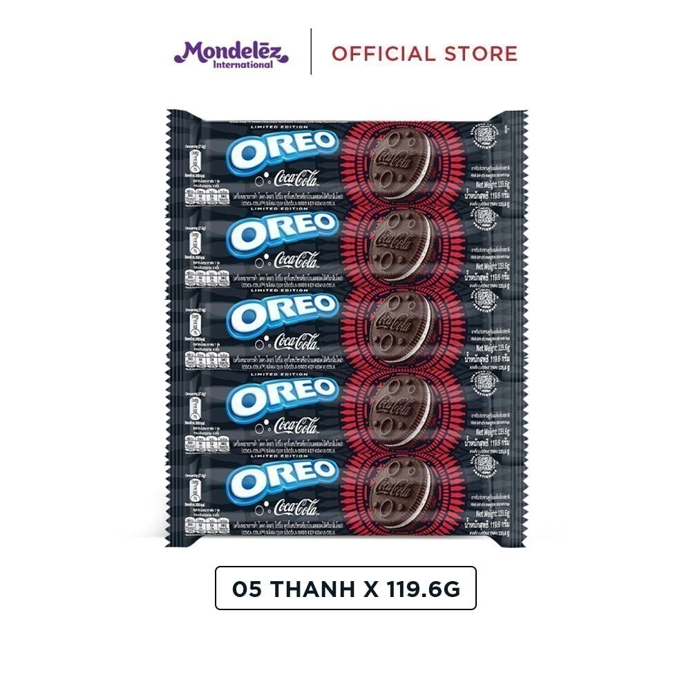 [OREO] COMBO 5 Thanh Bánh Quy Oreo Vị Coca Cola 119.6G/Thanh | Shopee Việt Nam