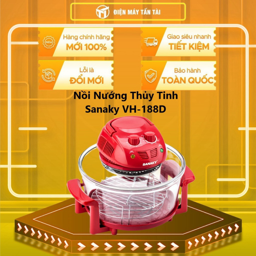 [[ VH-188D / VH-188T - Nồi Nướng Thủy Tinh Sanaky VH-188D/ VH-188T ...