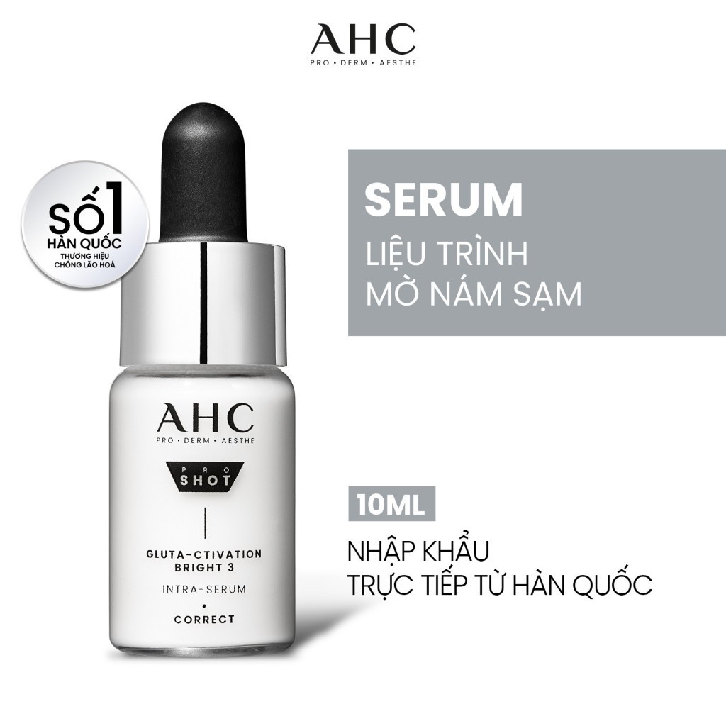 [HB GIFT] Tinh chất Serum mờ nám sáng da AHC PRO SHOT GLUTA-CTIVATION BRIGHT 3 10ML | Shopee ...