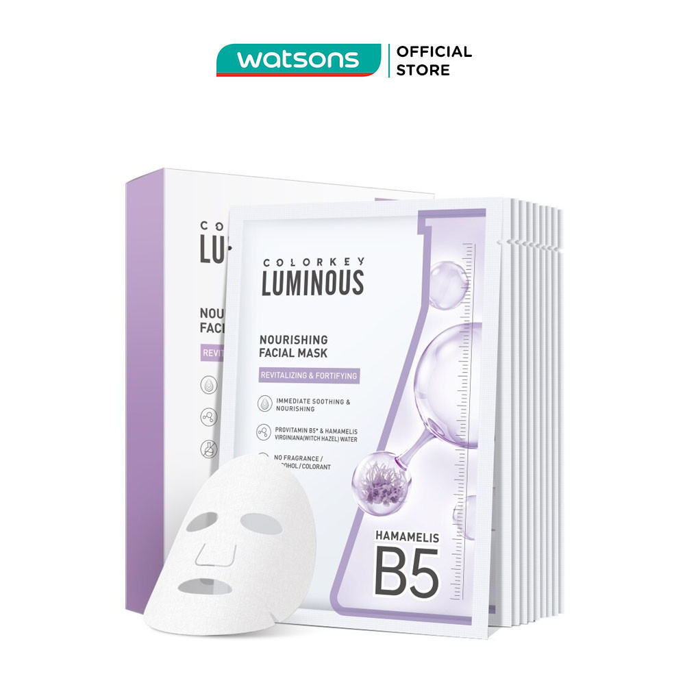 Mặt Nạ Dưỡng Da Colorkey Nourishing Facial Mask 25ml x 10pcs | Shopee ...