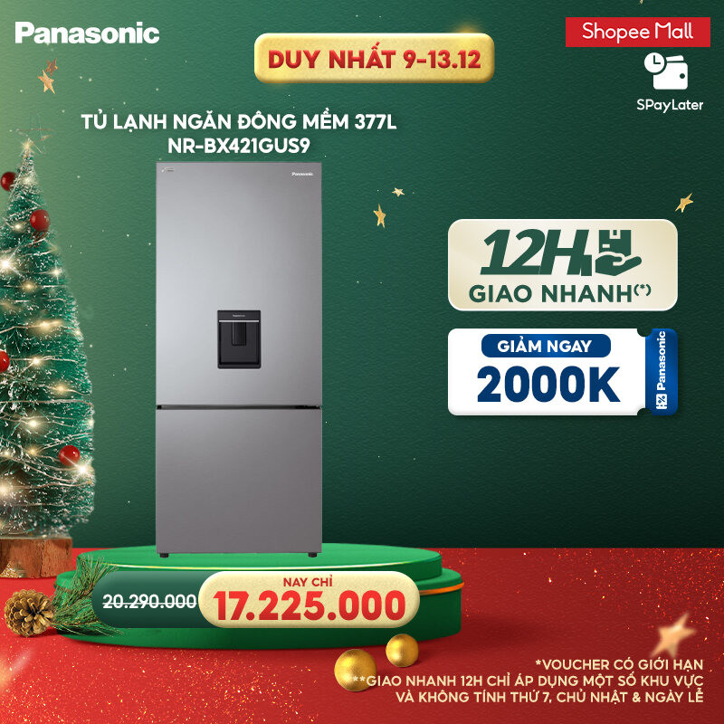 [NHẬP ELPN2T5C GIẢM TỐI ĐA 2TR5] Tủ lạnh Panasonic Ngăn đông mềm diệt ...