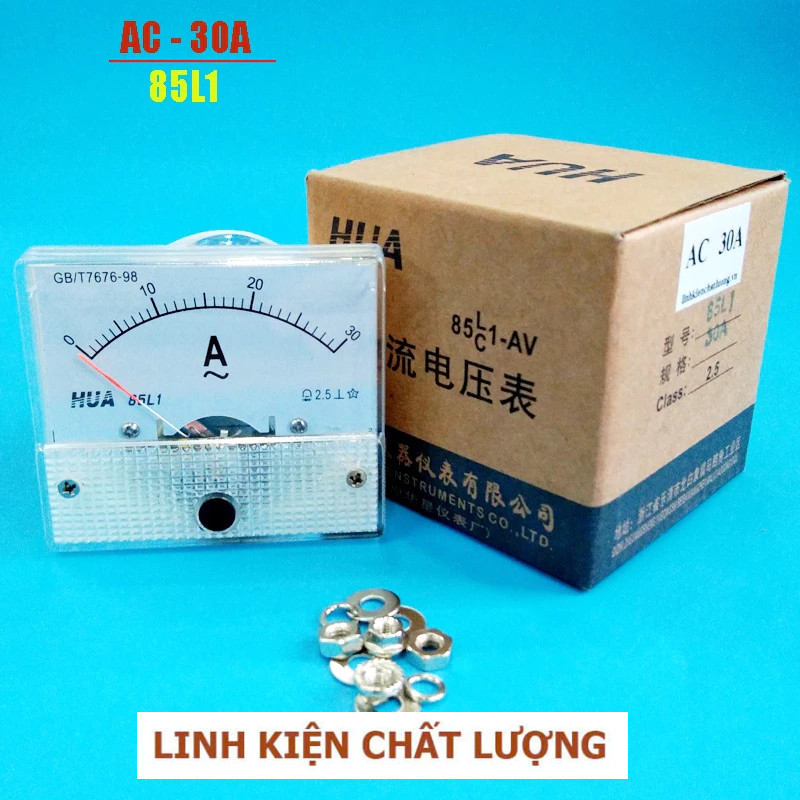 Ampe kế cơ AC 30A 85L1 đo dòng 0-30A chính hãng HUA | Shopee Việt Nam