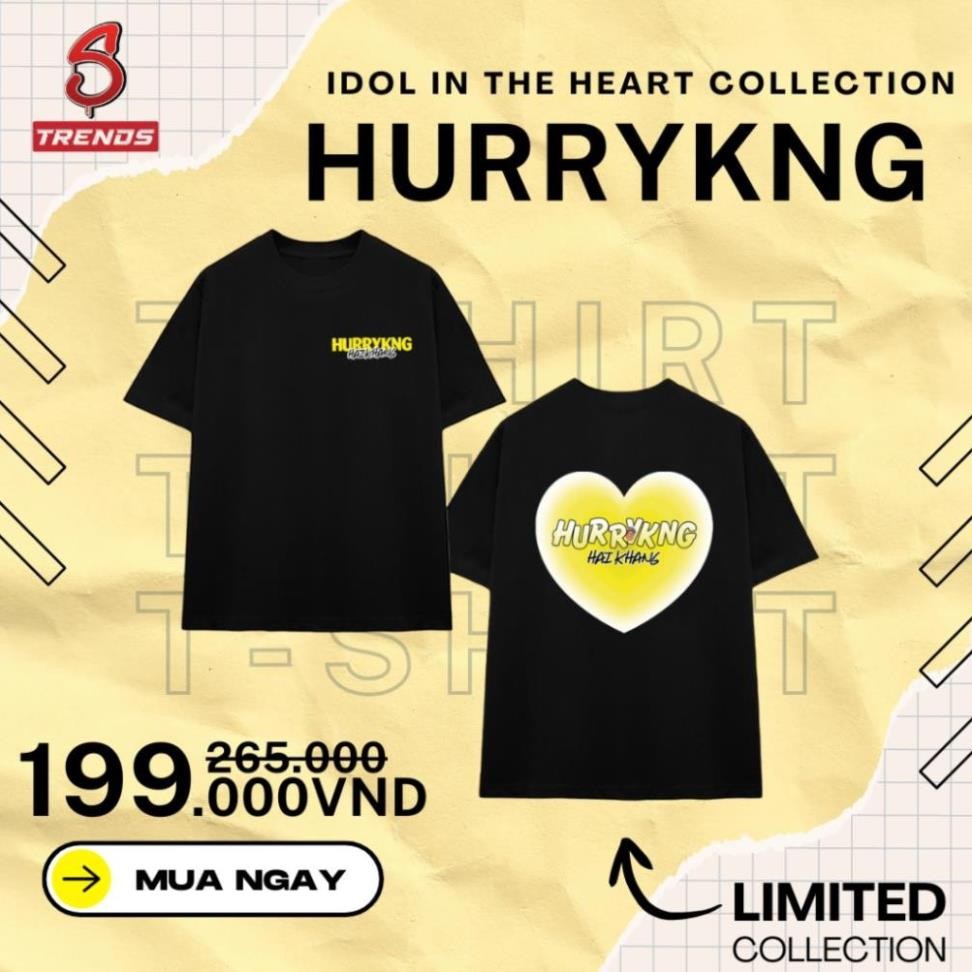 Áo Thun HURRYKNG HEART form rộng Vải PLM100% STREETSFACT TRENDS - ATSH_CITH_HURRYKNG | Shopee ...