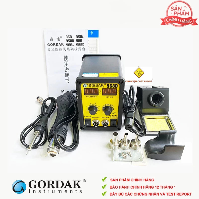 Trạm hàn khò GORDAK 968D điện tử đa năng (Bảo hành 12 tháng) | Shopee Việt Nam