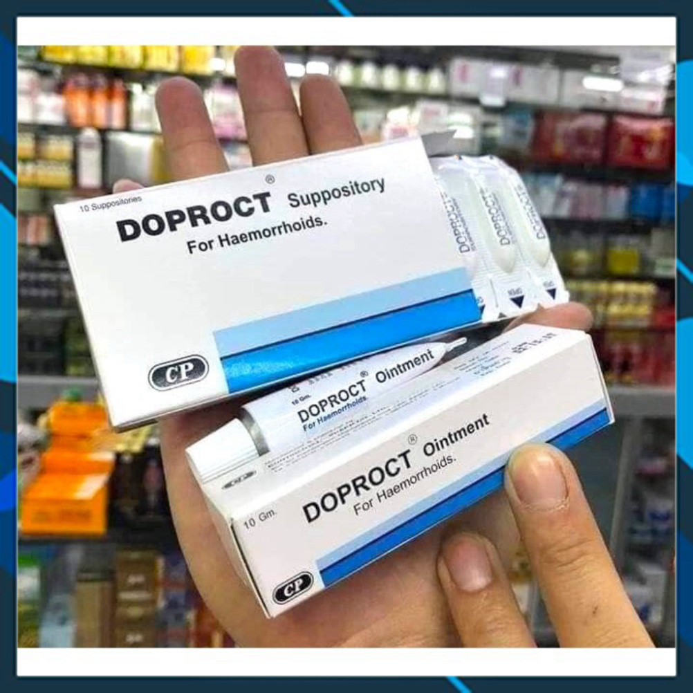 (Chính Hãng) KEM BÔI TRĨ, HỘP 10 VIÊN ĐẶT TRĨ DOPROCT THÁI LAN | Shopee ...